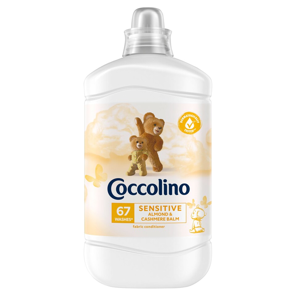 Coccolino Sensitive Almond & Cashmere Balm Fabric Conditioner 67 Washes ...