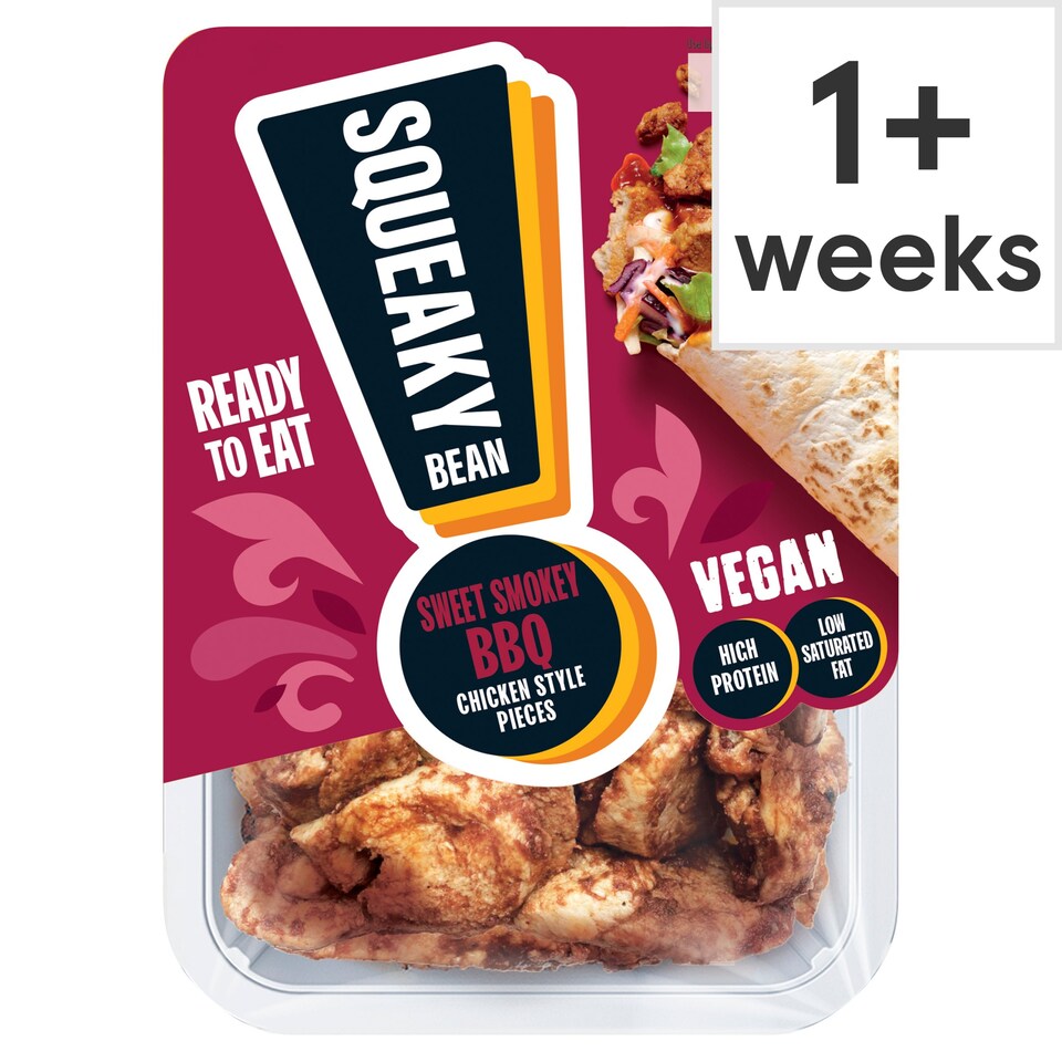 Squeaky Bean Ready To Eat Sweet Smokey Bbq Chicken Style Pieces 130G ...