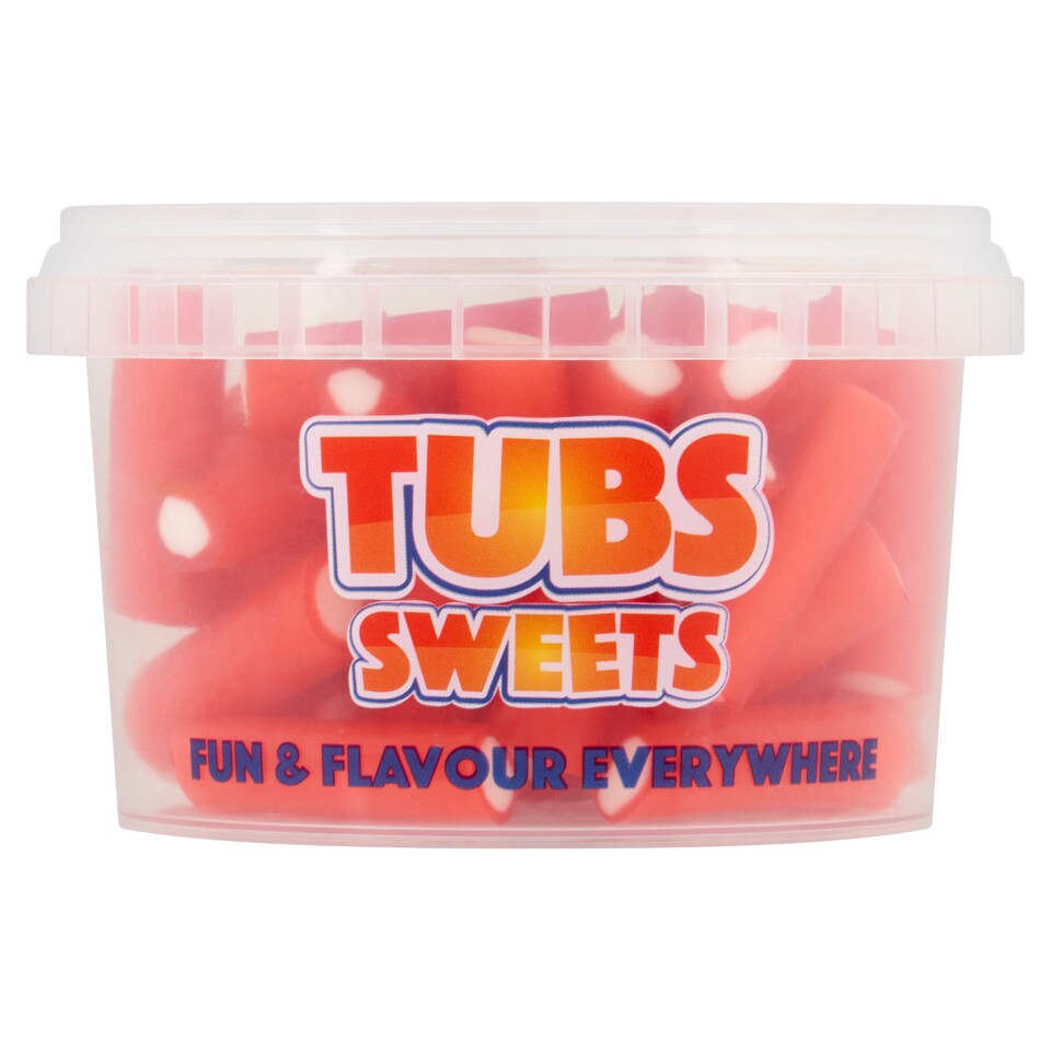 TUBS SWEETS STRAWBERRY PENCILS 155G - Tesco Groceries