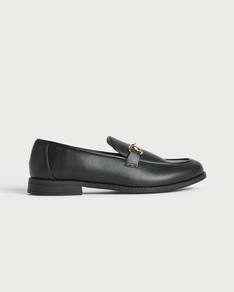 F&F Penny Trim Loafers in Black - Tesco Groceries
