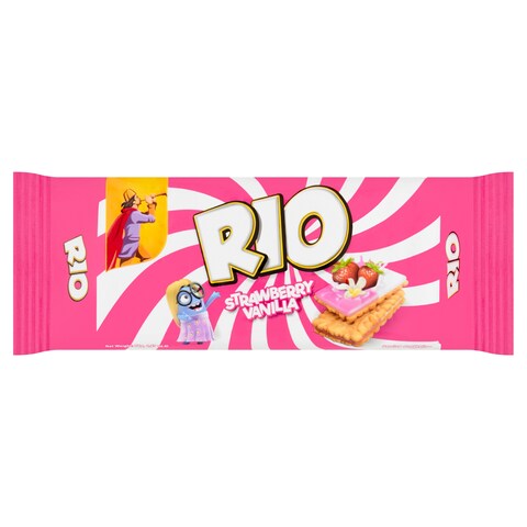 EBM Rio Strawberry & Vanilla Biscuits 56g - Tesco Groceries