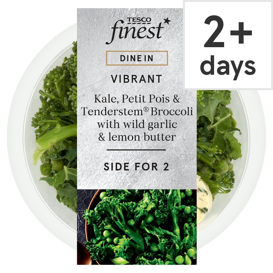 Tesco Finest Dine In Green Veg Medley with Wild Garlic Butter 175g ...