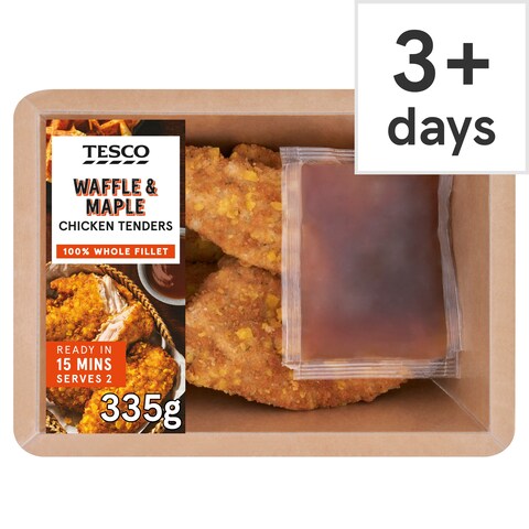 Tesco Waffle and Maple Chicken Tenders 335g - Tesco Groceries