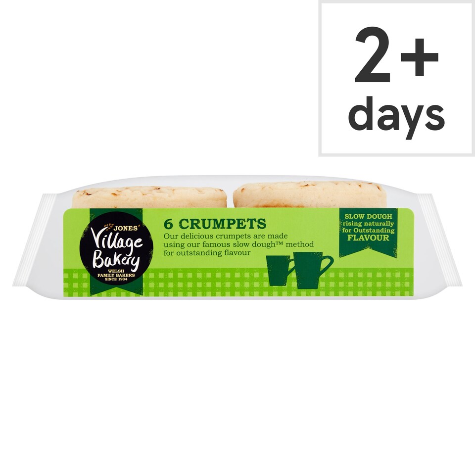 Village Bakery 6 Crumpets . - Tesco Groceries