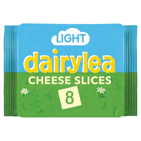 Dairylea Light Cheese Slices 8 Pack 164G - Tesco Groceries