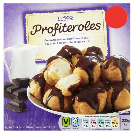 Profiteroles tesco store