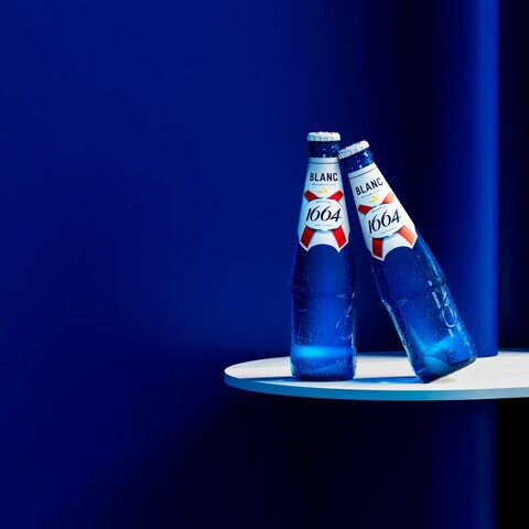 Kronenbourg 1664 Blanc Premium Lager Beer 12x330ml - Tesco Groceries