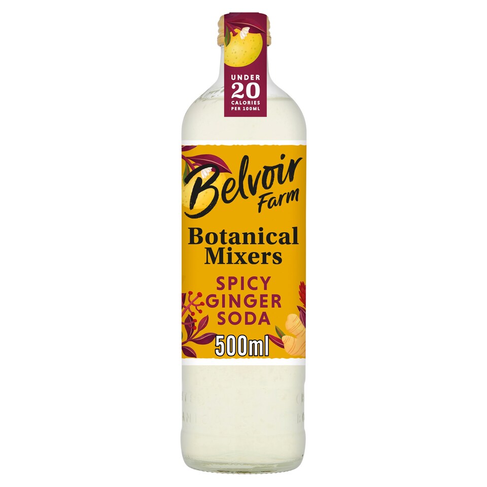 Belvoir Farm Botanical Soda Spicy Ginger 500Ml - Tesco Groceries