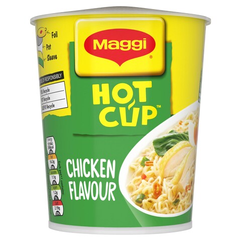 Maggi Hot Cup Chicken Noodles Pot 59.2g - Tesco Groceries