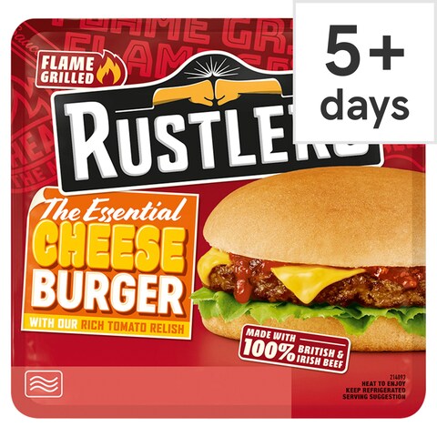 Rustlers The Essential Cheese Burger 172g - Tesco Groceries