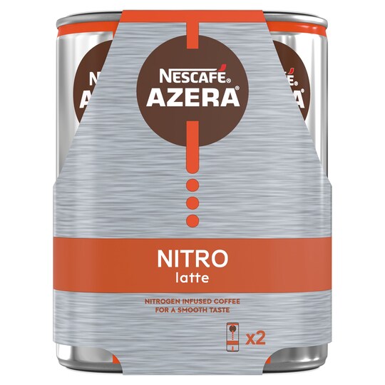 Nescafe Azera Nitro Latte 2X192ml - Tesco Groceries