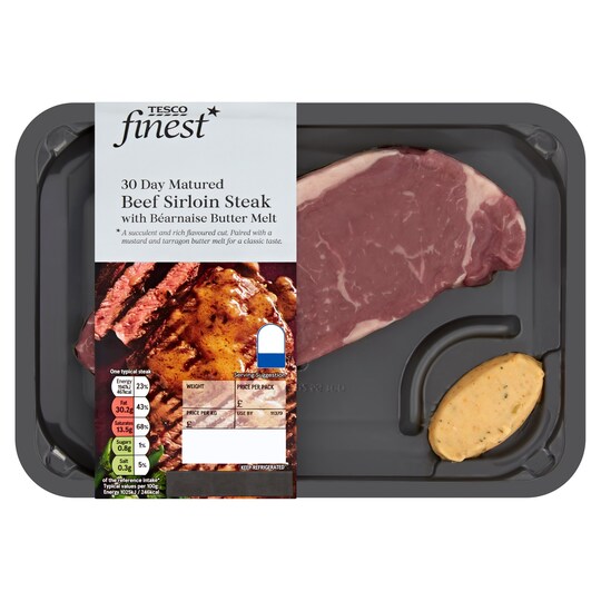 Diet Info For Tesco Finest Sirloin Steak Bearnaise Butter 220g Spoonful