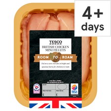 Tesco Room To Roam British Chicken Mini Fillets 400G - Tesco Groceries