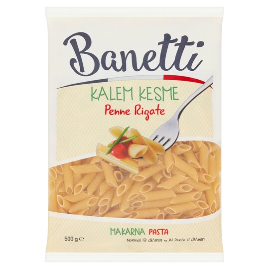 Banetti Penne Rigate Pasta 500G - Tesco Groceries