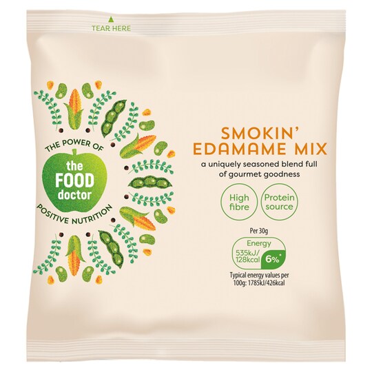 The Food Doctor Smokin'Edamame Mix 30g - Tesco Groceries