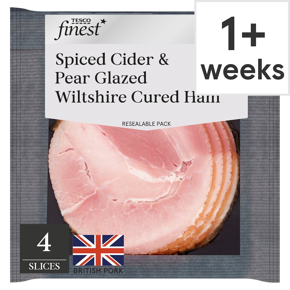 Tesco Finest Deli Spiced Cider & Pear Wiltshire Cured Ham 100G - Tesco ...
