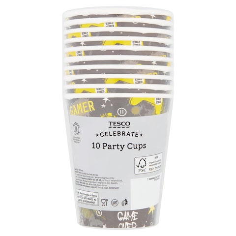 Tesco Gaming Party Cup 10 Pack - Tesco Groceries