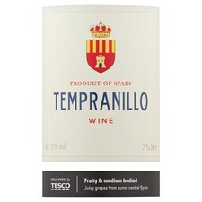 Tesco Spanish Tempranillo 75Cl - Tesco Groceries