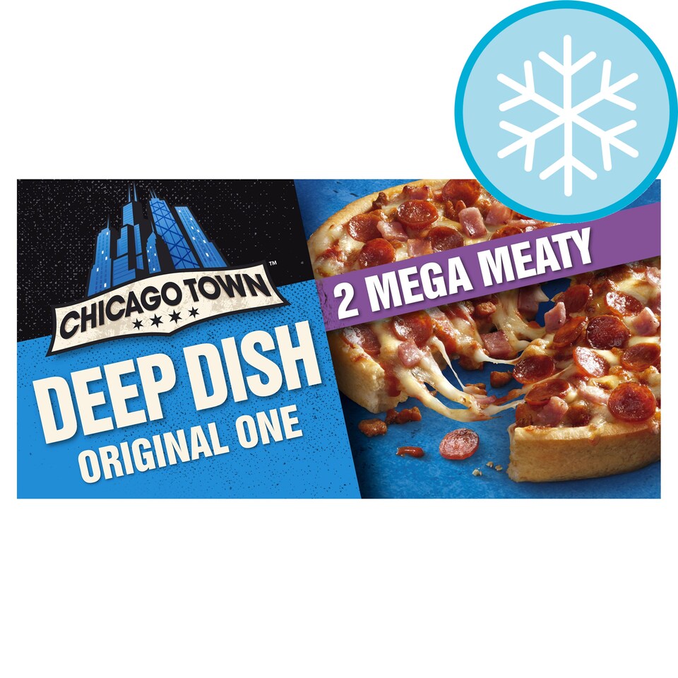 Chicago Town Deep Dish Mega Meaty Pizzas 2 X 157G - Tesco Groceries