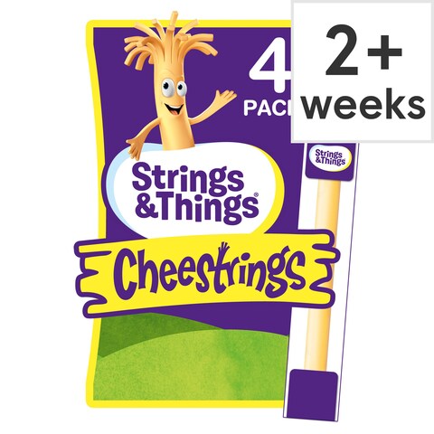 Cheestrings Original Cheese Snacks 4 Pack 80G - Tesco Groceries