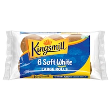 KINGSMILL LARGE SOFT WHITE ROLLS 6 PACK - Tesco Groceries