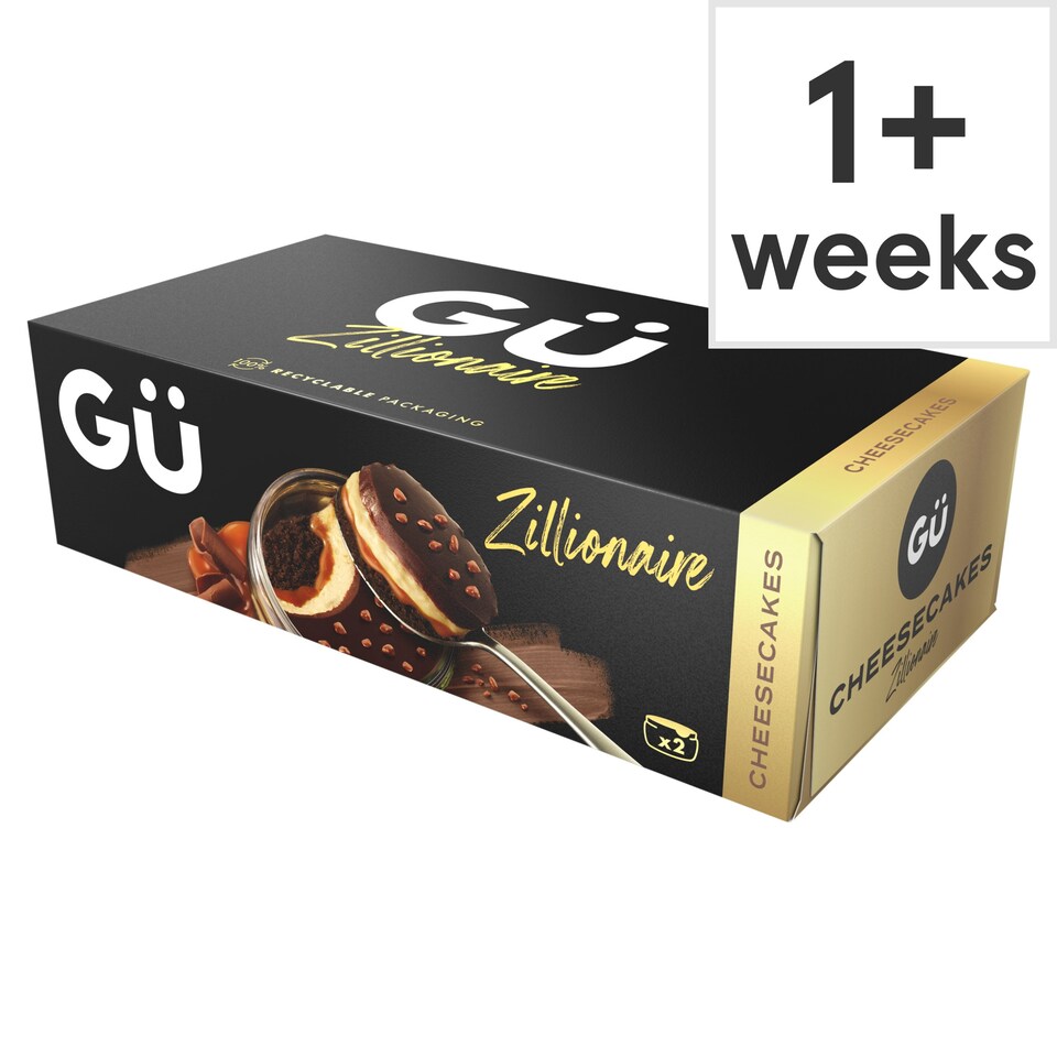 Gu-Zillionaire Cheesecakes 2 X91.5G - Tesco Groceries