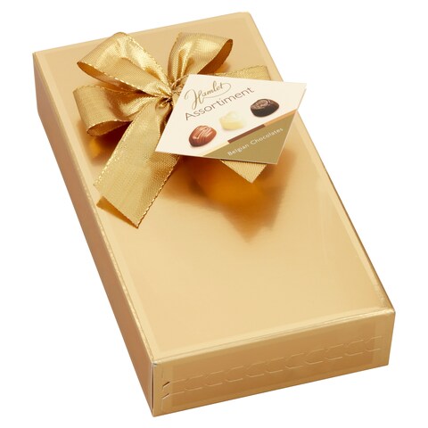 Hamlet Assorted Chocolates in Golden Box 10 pcs 125 g - Tesco Groceries