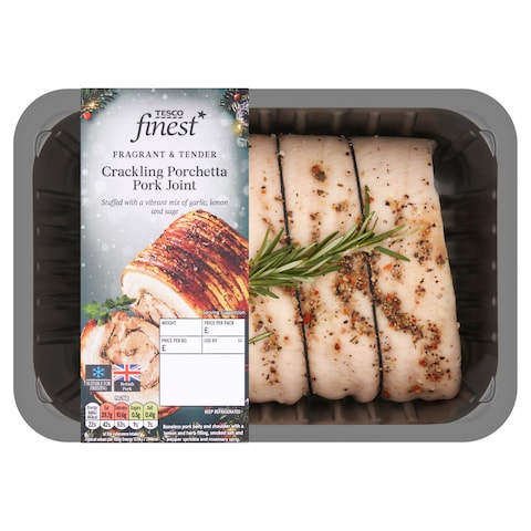 Tesco Finest British Crackling Porchetta Pork Joint 1.5kg - 1.8kg ...