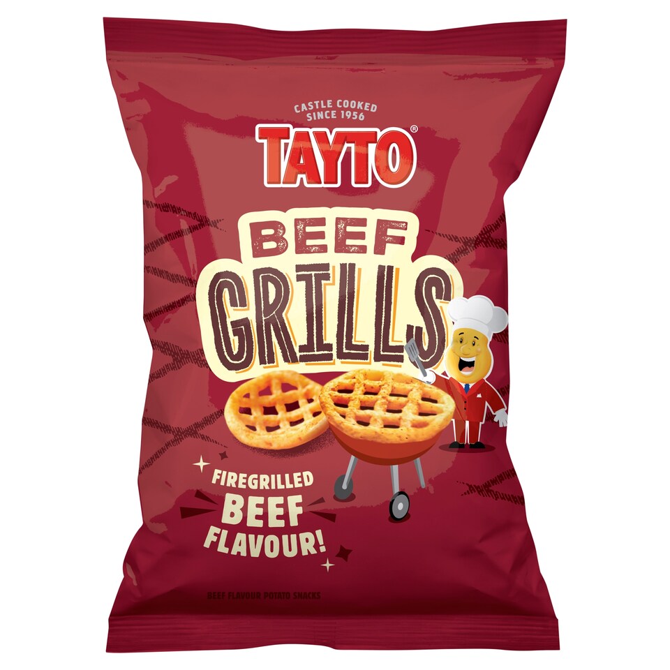 Tayto Grills Firegrill Beef Flavour Potato Snacks 80g - Tesco Groceries
