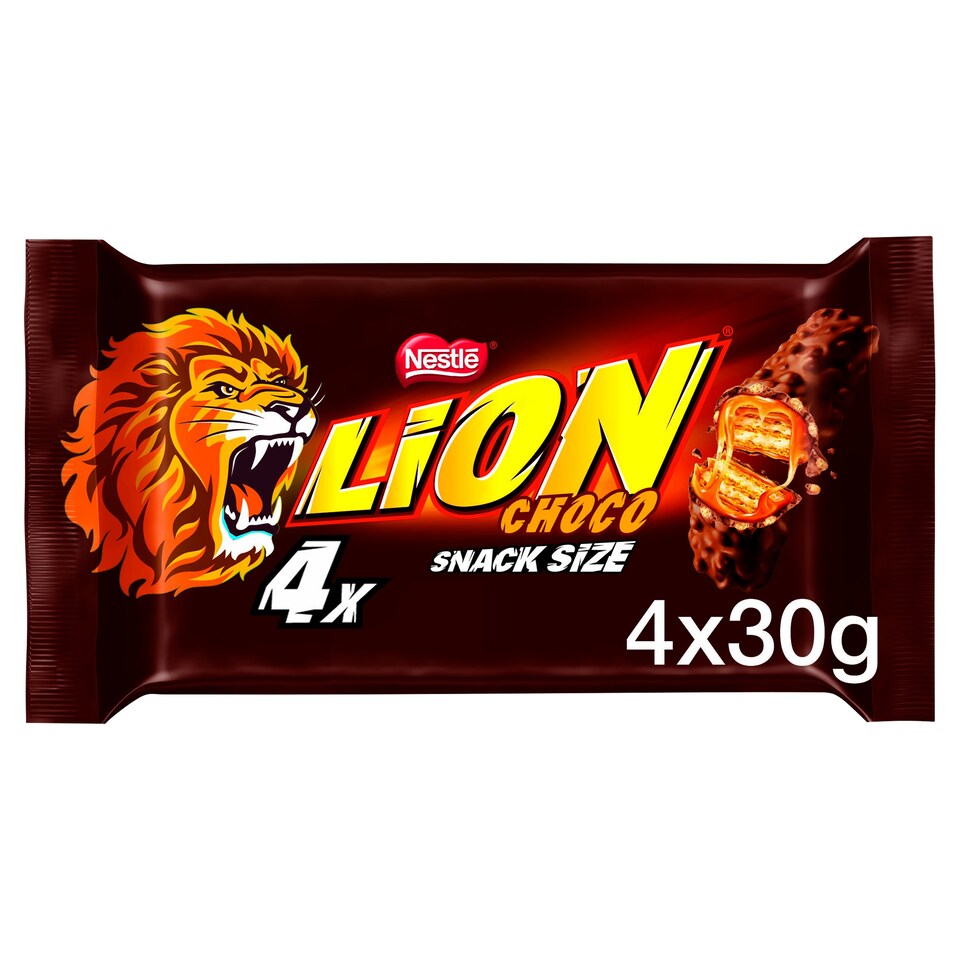 Nestle Lion Bar 4X30g - Tesco Groceries