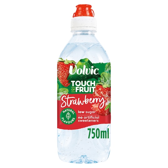 Volvic Touch Of Fruit Strawberry 750Ml - Tesco Groceries