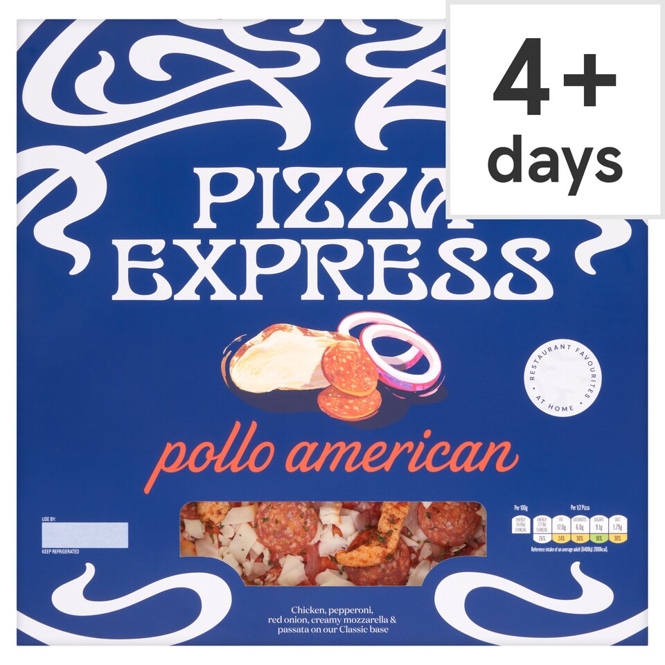 Pizza Express Classic Pollo American 417g - Tesco Groceries