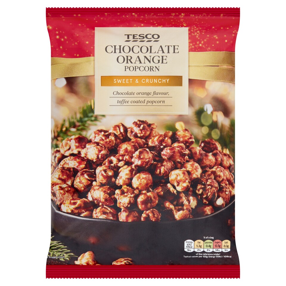 Tesco Chocolate Orange Popcorn 200G - Tesco Groceries