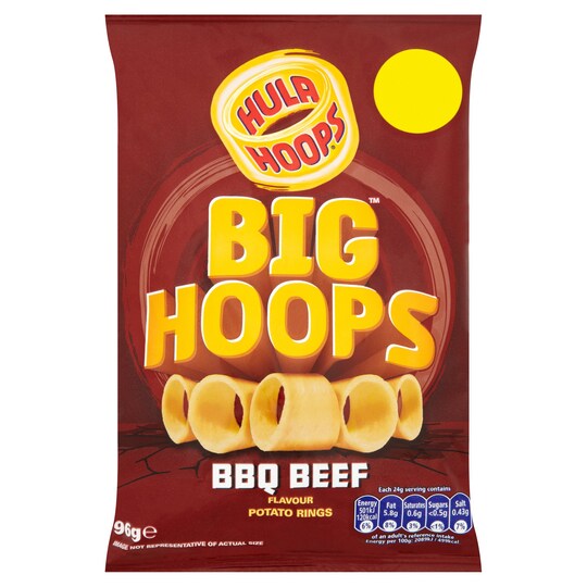 Big Hoops Bbq 96G - Tesco Groceries