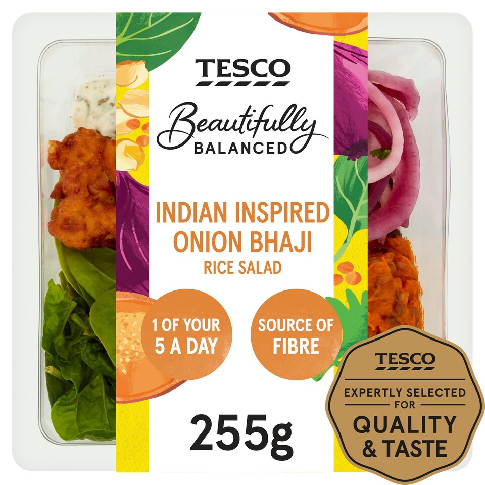 Tesco Beautifully Balanced Indian Inspired Onion Bhaji 255G - Tesco ...