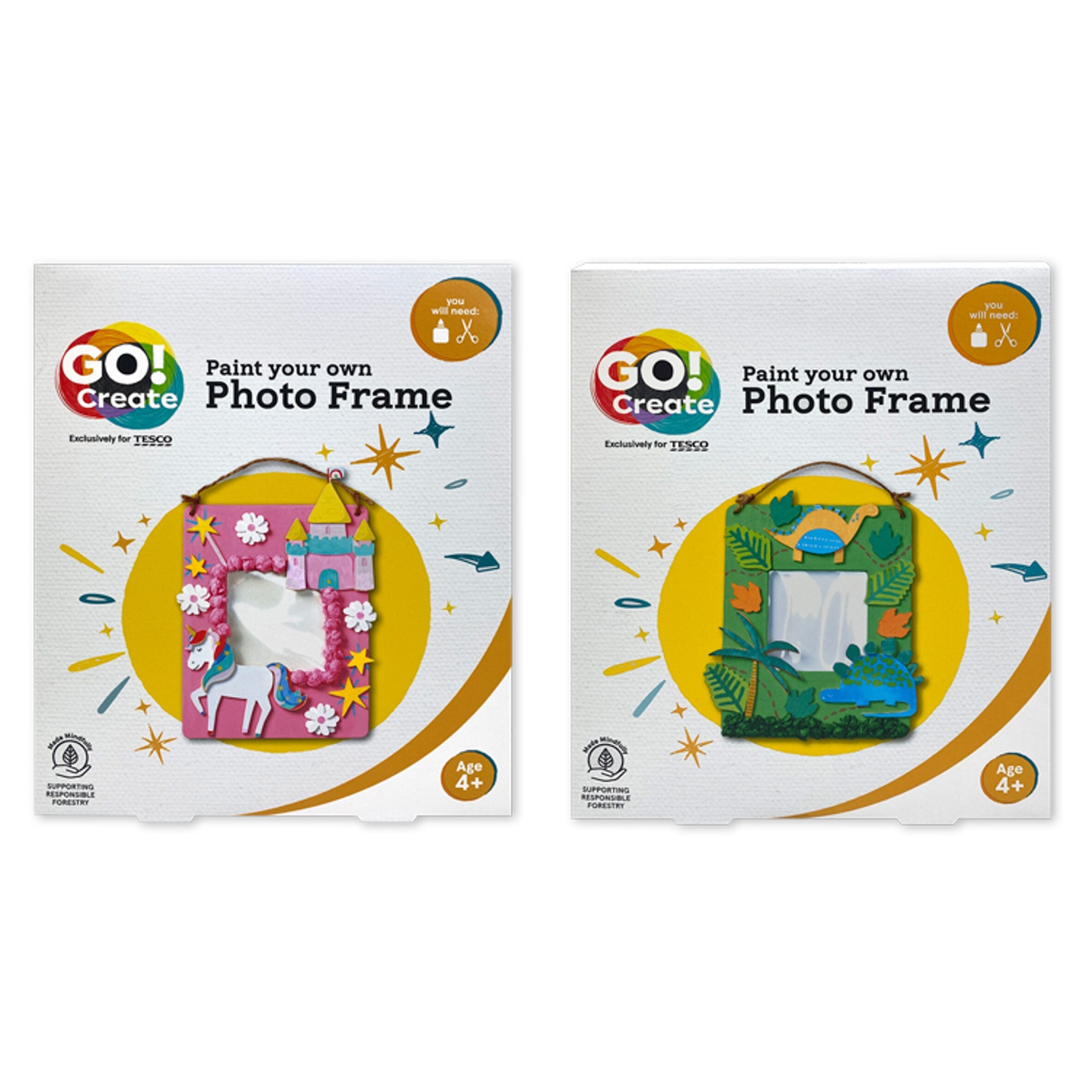 Go Create Photo Frame Unicorn/Dinosaur - Tesco Groceries