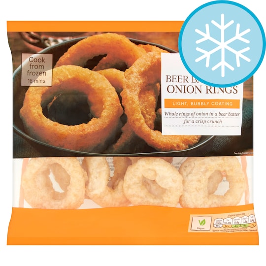Tesco Beer Battered Onion Rings 300G - Tesco Groceries
