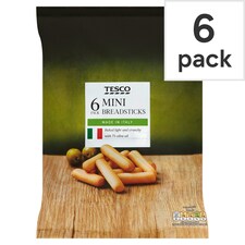 Tesco 6 Pack Mini Breadsticks 120G - Tesco Groceries