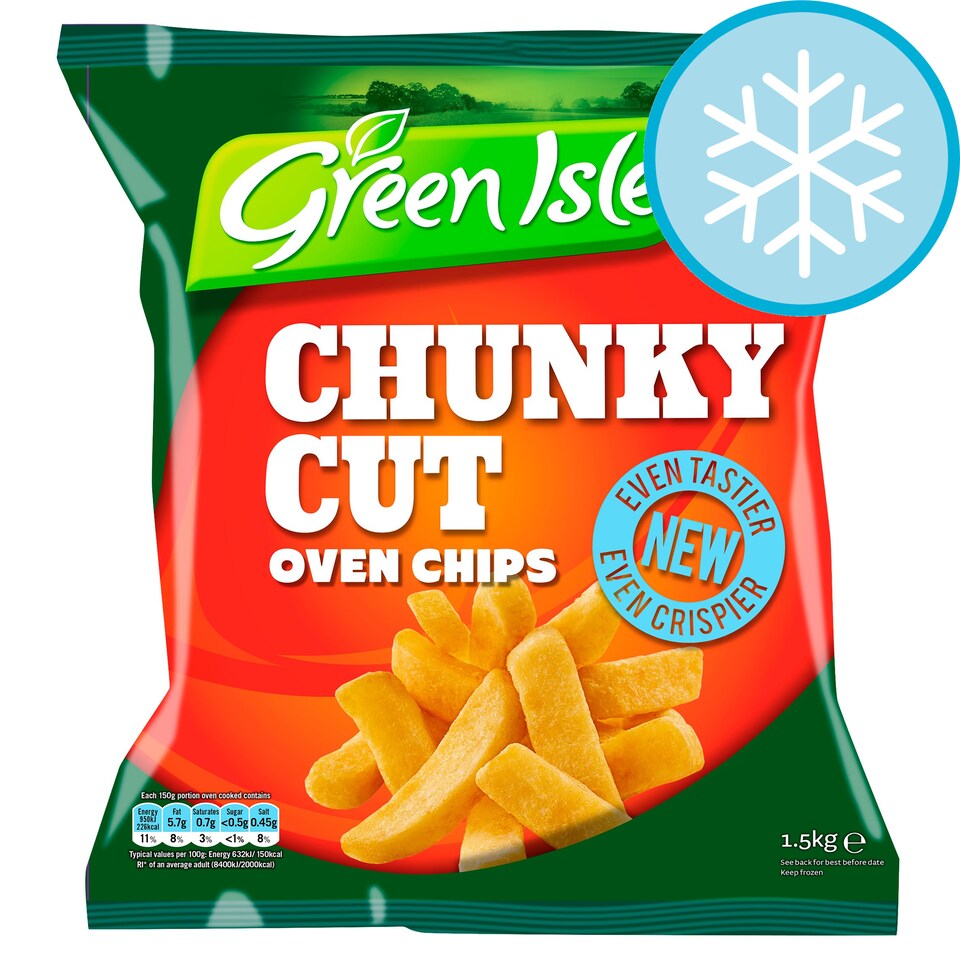 Green Isle Chunky Oven Fries 1.5Kg - Tesco Groceries