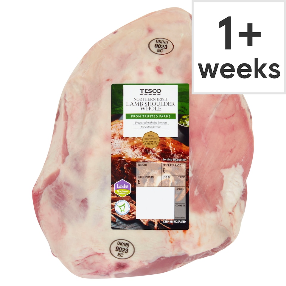 Tesco Northern Irish Lamb Shoulder Whole 900g - 2.7Kg - Tesco Groceries