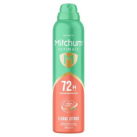 Mitchum Ultimate 72H Floral Citrus Anti Perspirant & Deodorant 250ml ...