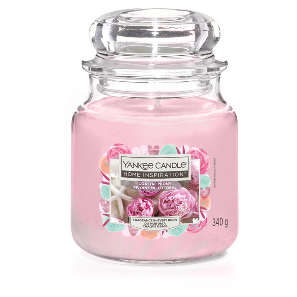 Yankee Medium 340G Candle - Coastal Peony - Tesco Groceries