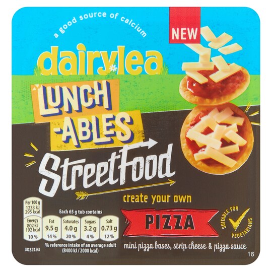 Dairylea Lunchables Mini Pizza Snacks 65G - Tesco Groceries