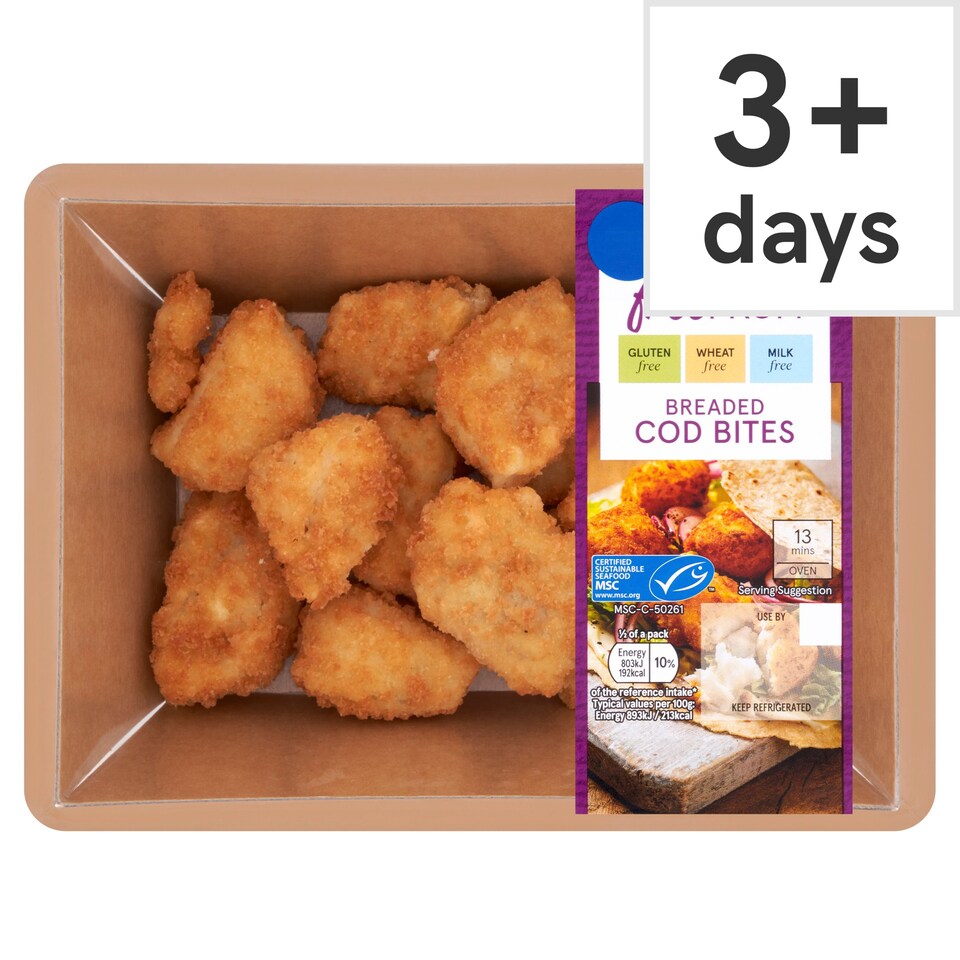 Tesco Free From Breaded Cod Bites 200g - Tesco Groceries