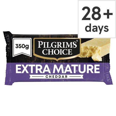Pilgrims Choice Extra Mature Cheddar Cheese 350 G - Tesco Groceries