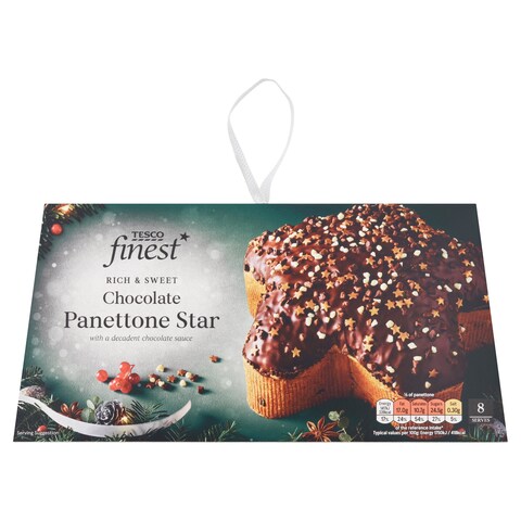Tesco Finest Chocolate Star Panettone 650G - Tesco Groceries