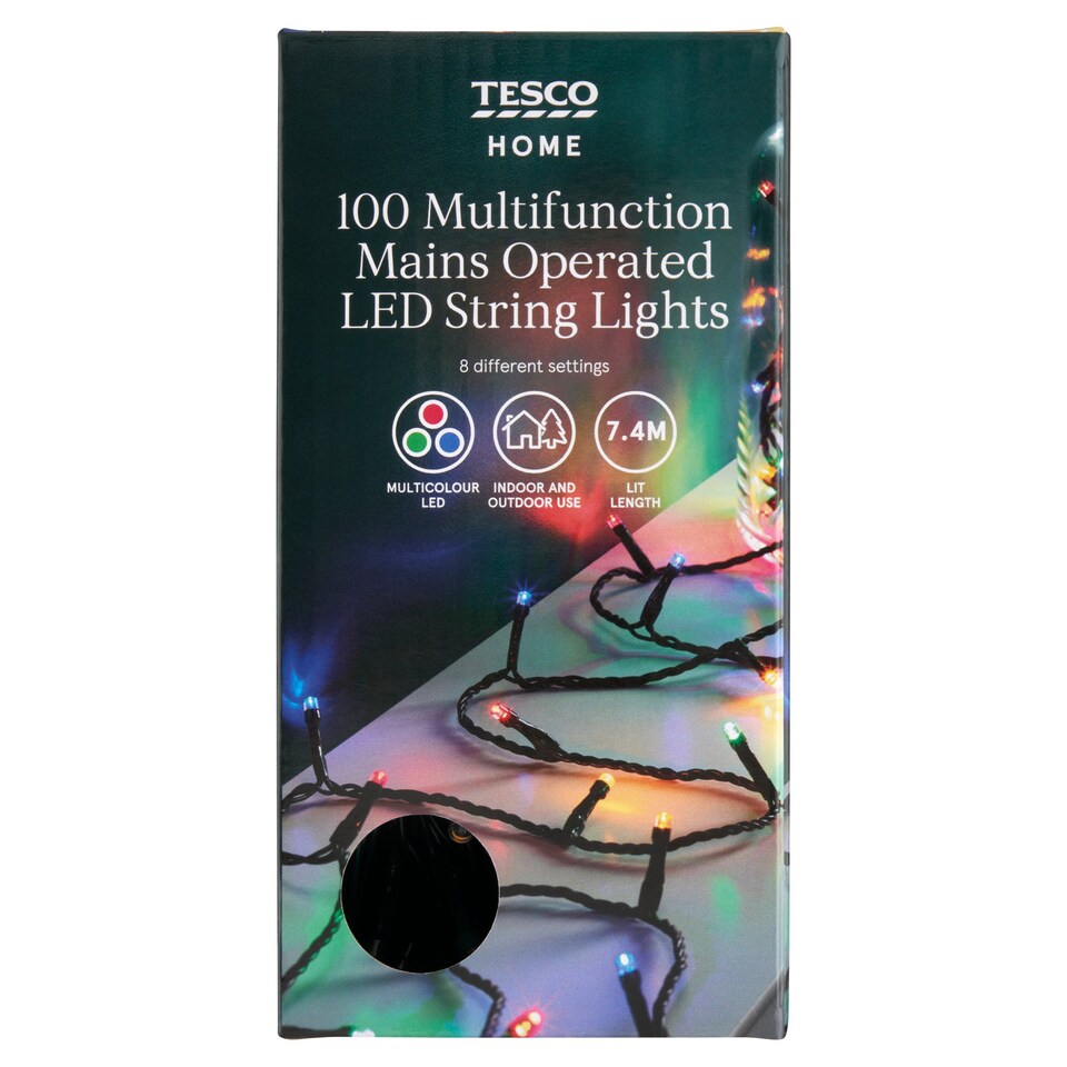 Tesco Home 100 Multifunction Mains Operated LED String Lights - Tesco ...