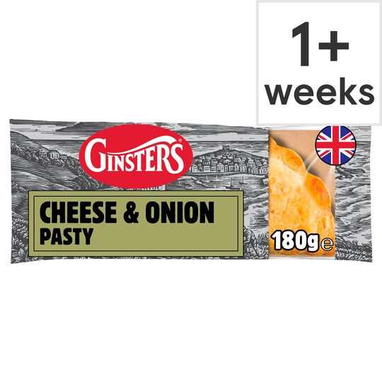 Ginsters Cheese & Onion Pasty 180G - Tesco Groceries