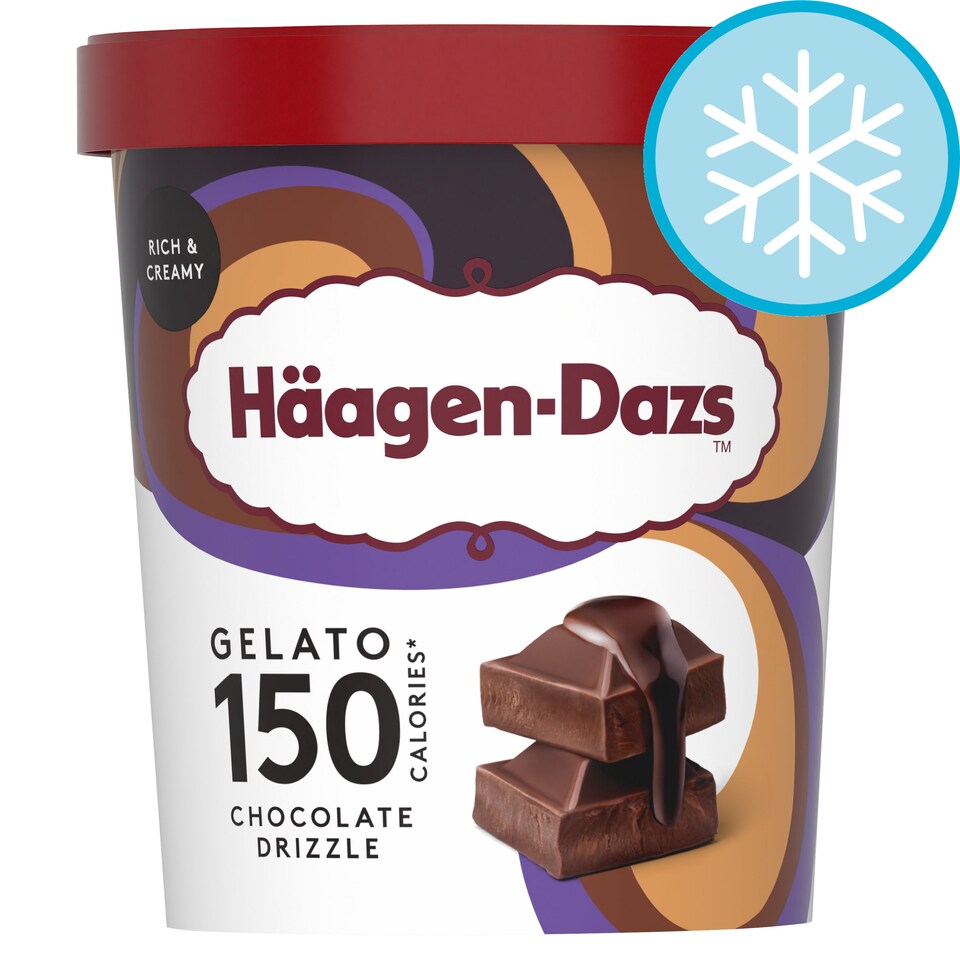 Haagen Dazs Gelato Chocolate Drizzle Ice Cream 460Ml - Tesco Groceries