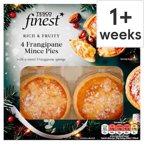 Tesco Finest 4 Frangipane Mince Pies - Tesco Groceries